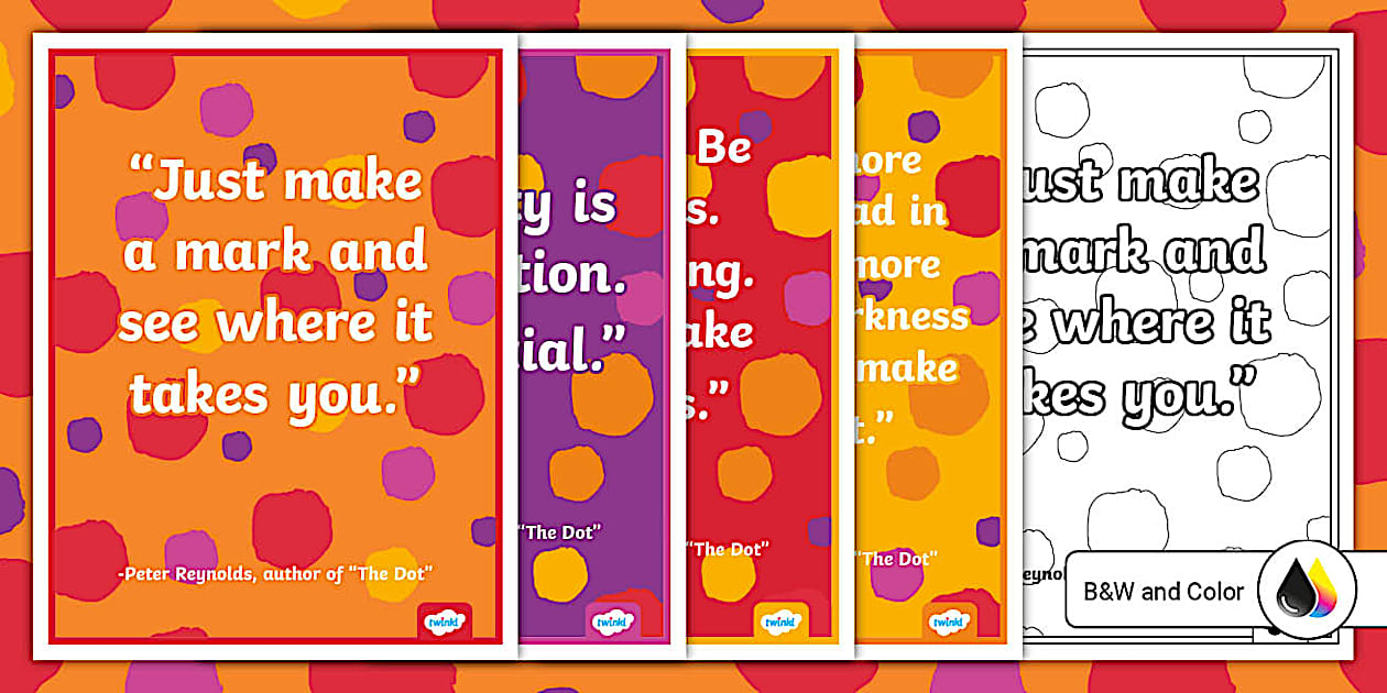 Dot Quotes poster | 3rd-5th Grade Resource | Twinkl USA