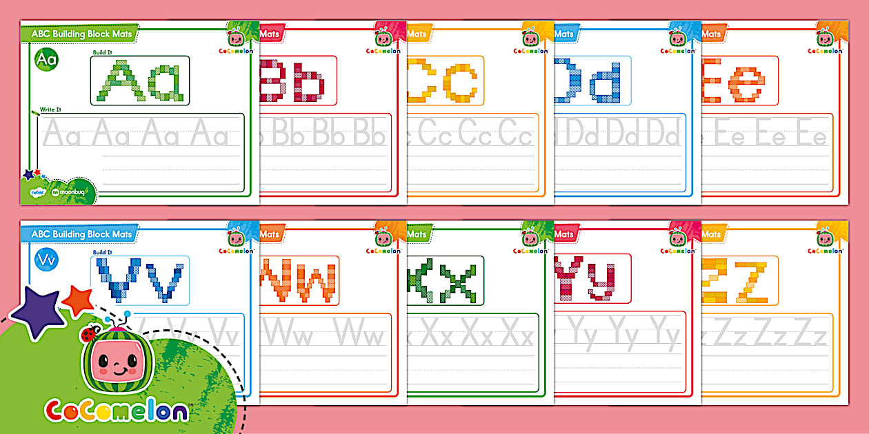 FREE! - Free CoComelon ABC Building Block Mats | Alphabet | K-2