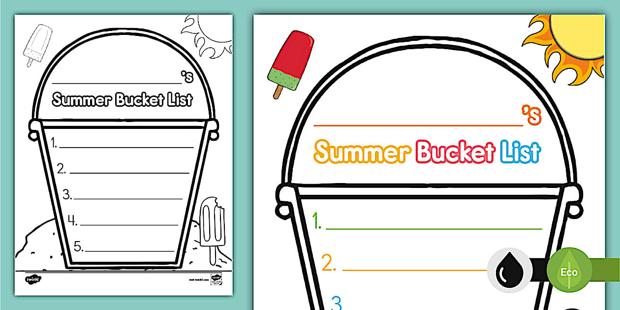 Summer Bucket List Activity (teacher made) - Twinkl