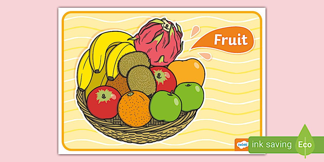 Fruit Basket Display Poster (teacher made) - Twinkl