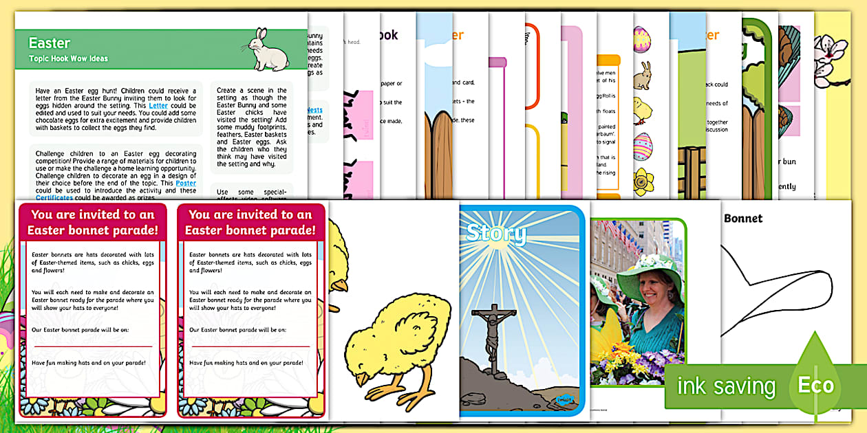 Easter Topic Hook Wow Ideas and Resource Pack (teacher made)