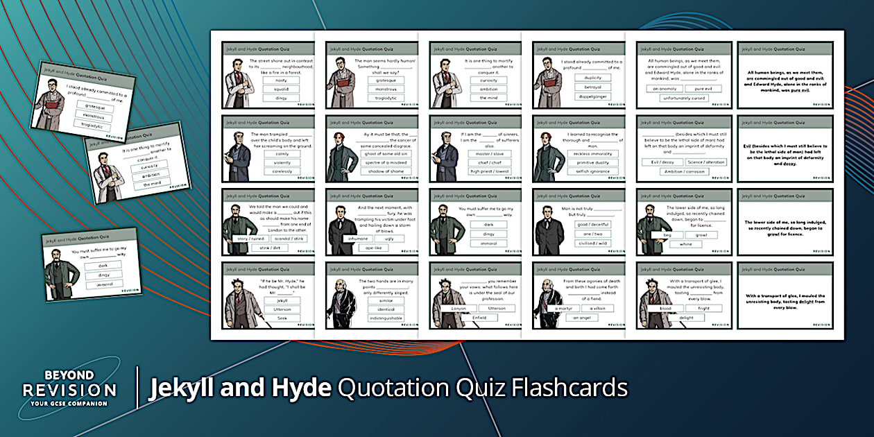 Jekyll and Hyde Quotation Quiz Flashcards - Twinkl