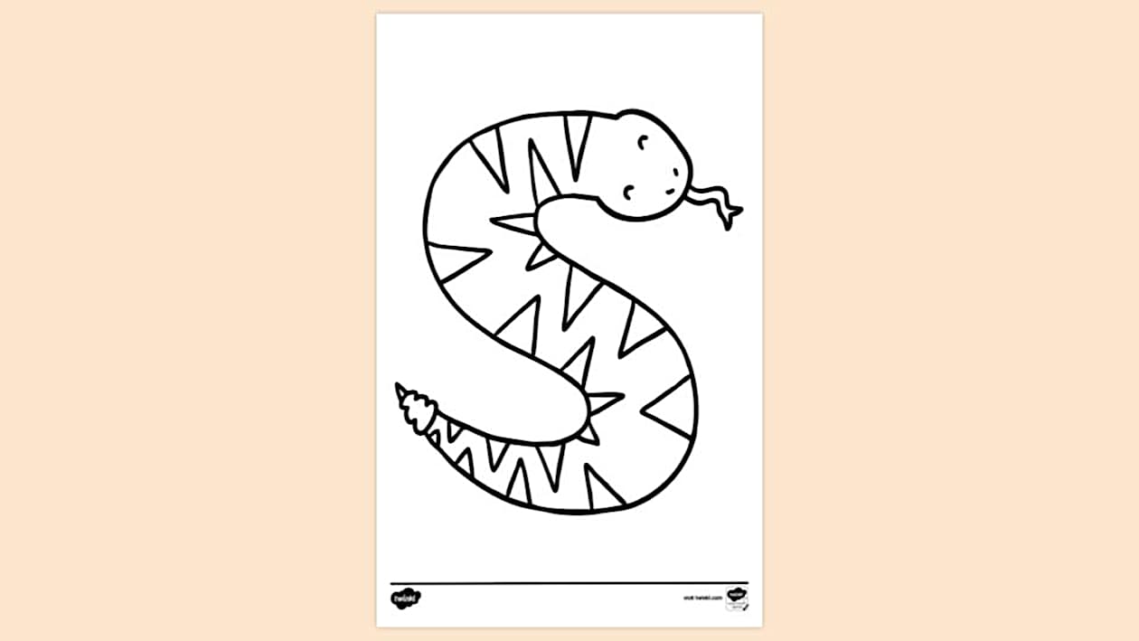Letter S Colouring | Colouring Sheets (teacher made)