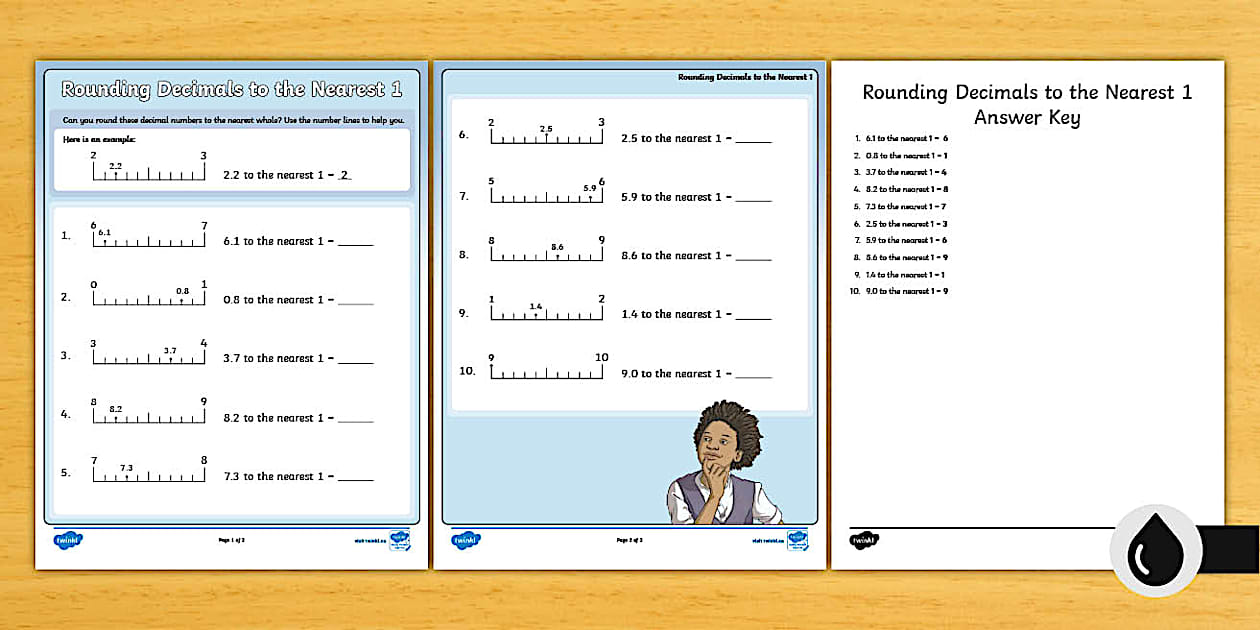 Rounding Decimals to the Nearest Whole Number Activity
