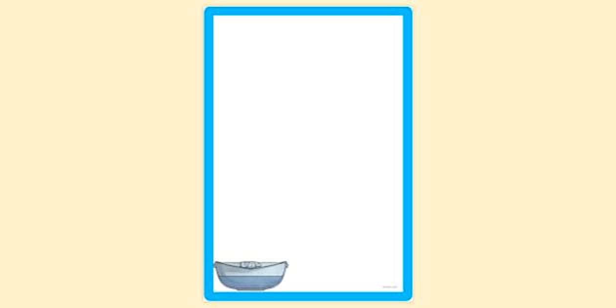 Simple Blank Ice Cubes on Cling Film Page Border | Twinkl