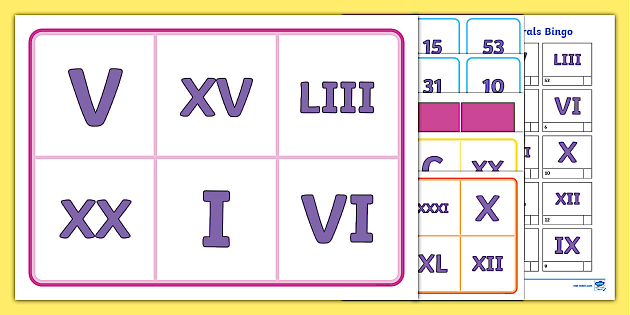 Twinkl Symbols: Roman Numerals Bingo (teacher made) - Twinkl