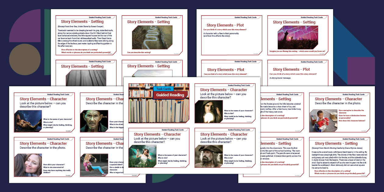 Reinforcing Story Elements: Guided Reading Task Cards