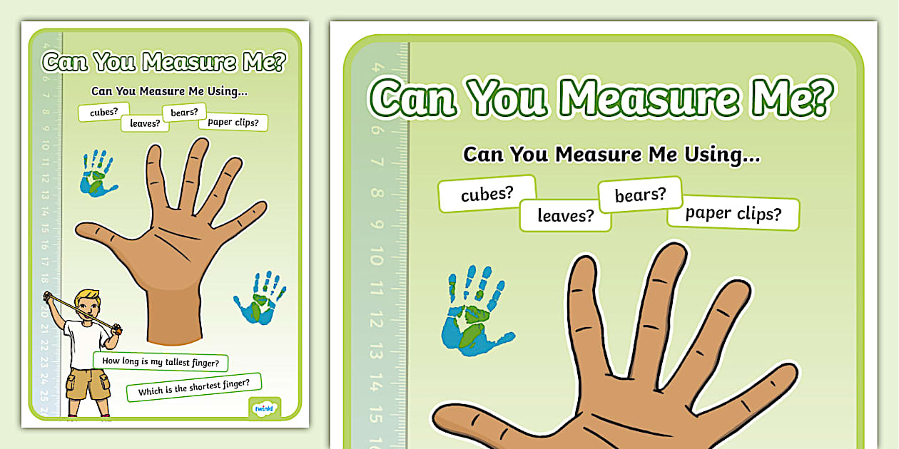 👉 Can You Measure Me? Discussion Prompt Poster - Twinkl