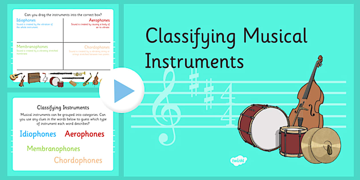 Musical Instrument Classification PowerPoint - KS2 - Twinkl