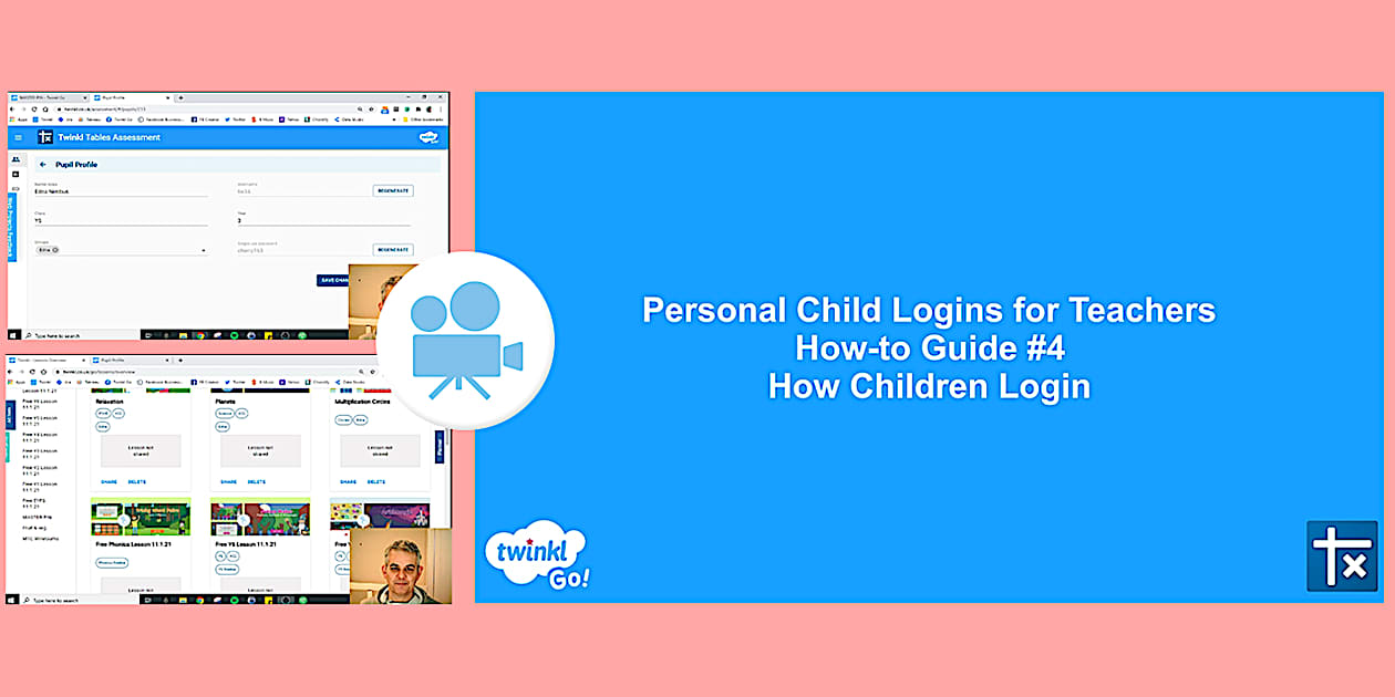 PCL/ Twinkl - Personal Child Logins for Teachers 4: How Children Log In