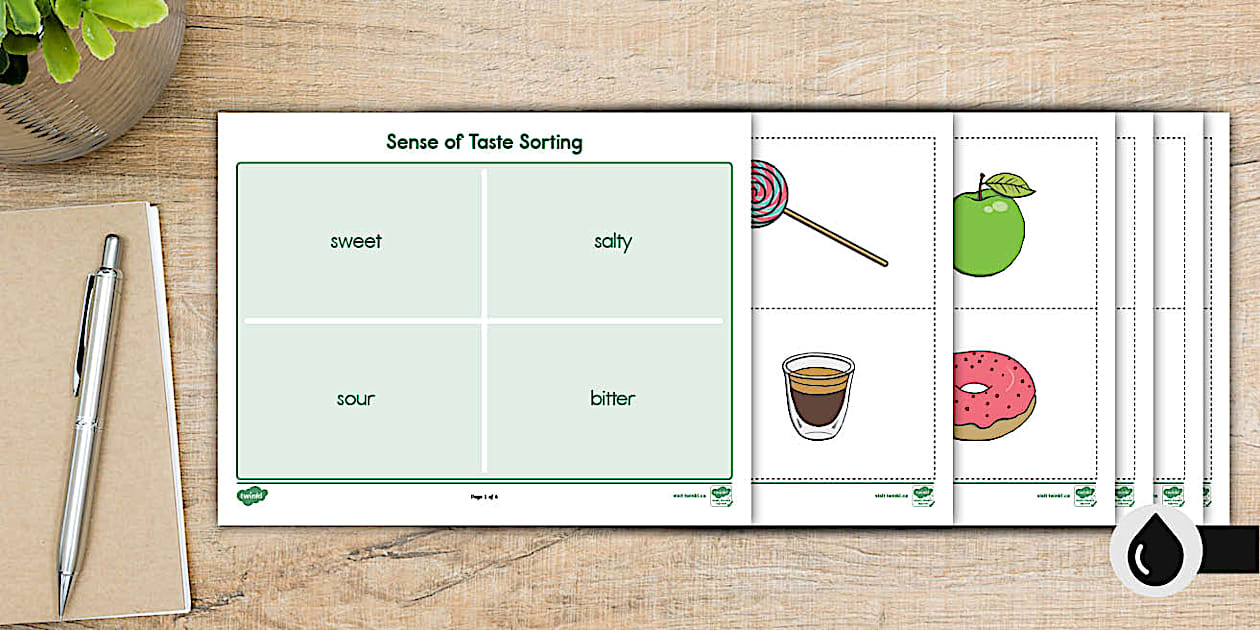Sense of Taste Activity Worksheet | Twinkl Science - Twinkl