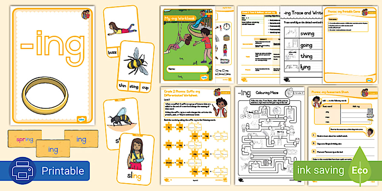 Grade 2 Phonics Pack -ing