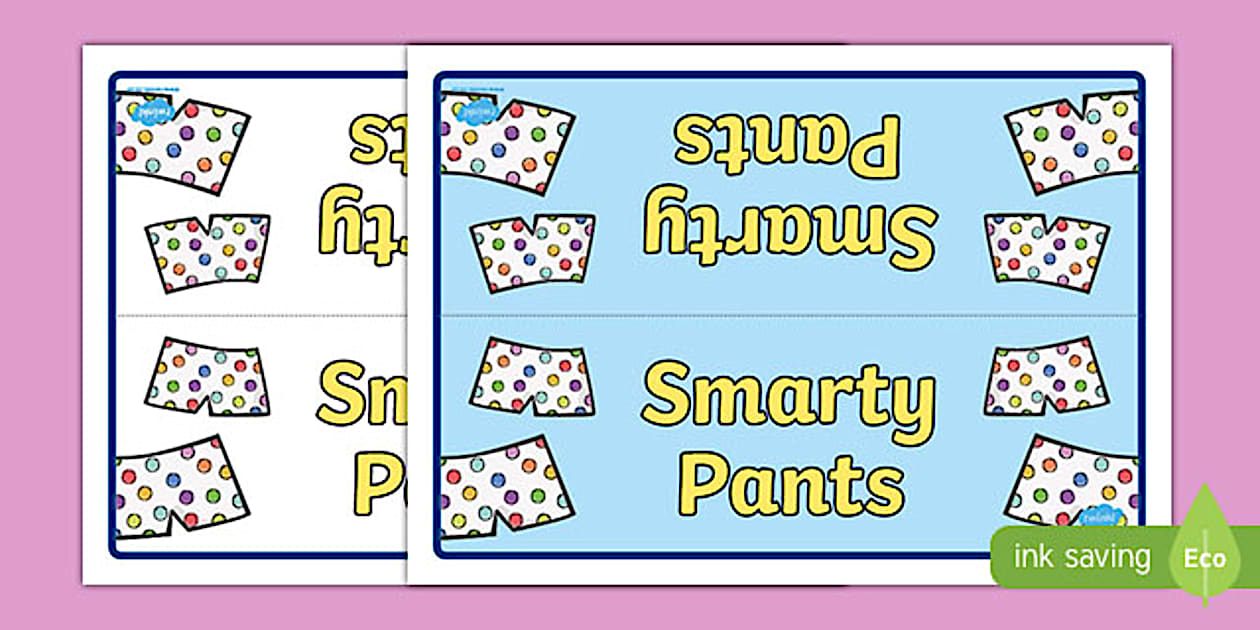 Editable Smarty Pants Group Table Signs (teacher made)