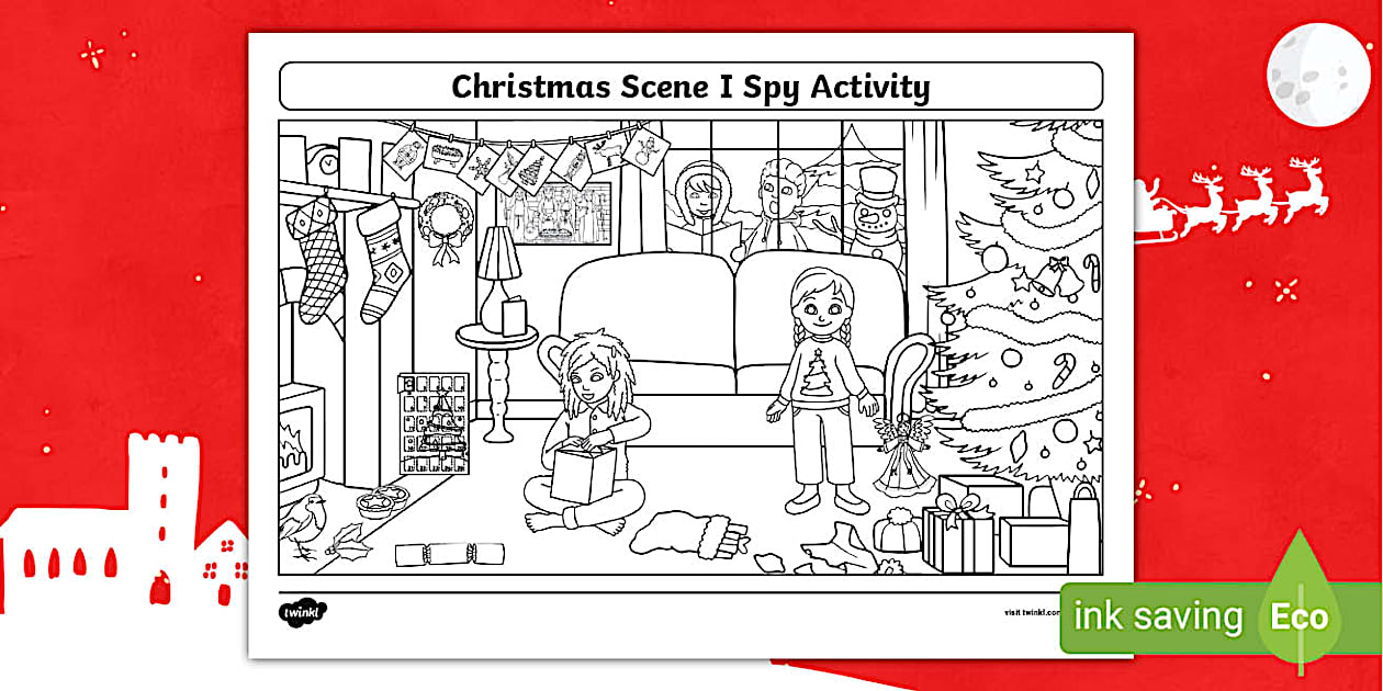 Christmas I Spy - Christmas Scavenger Hunt Ideas - Twinkl