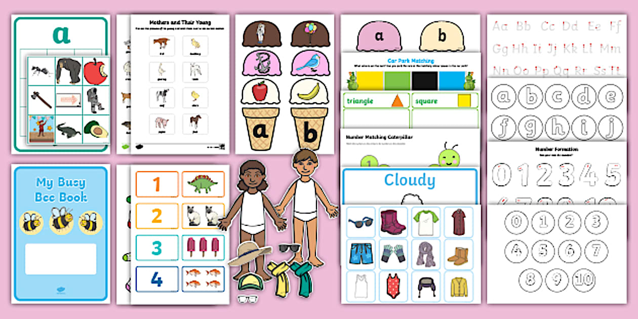 Busy Bee Activity Folders - Twinkl