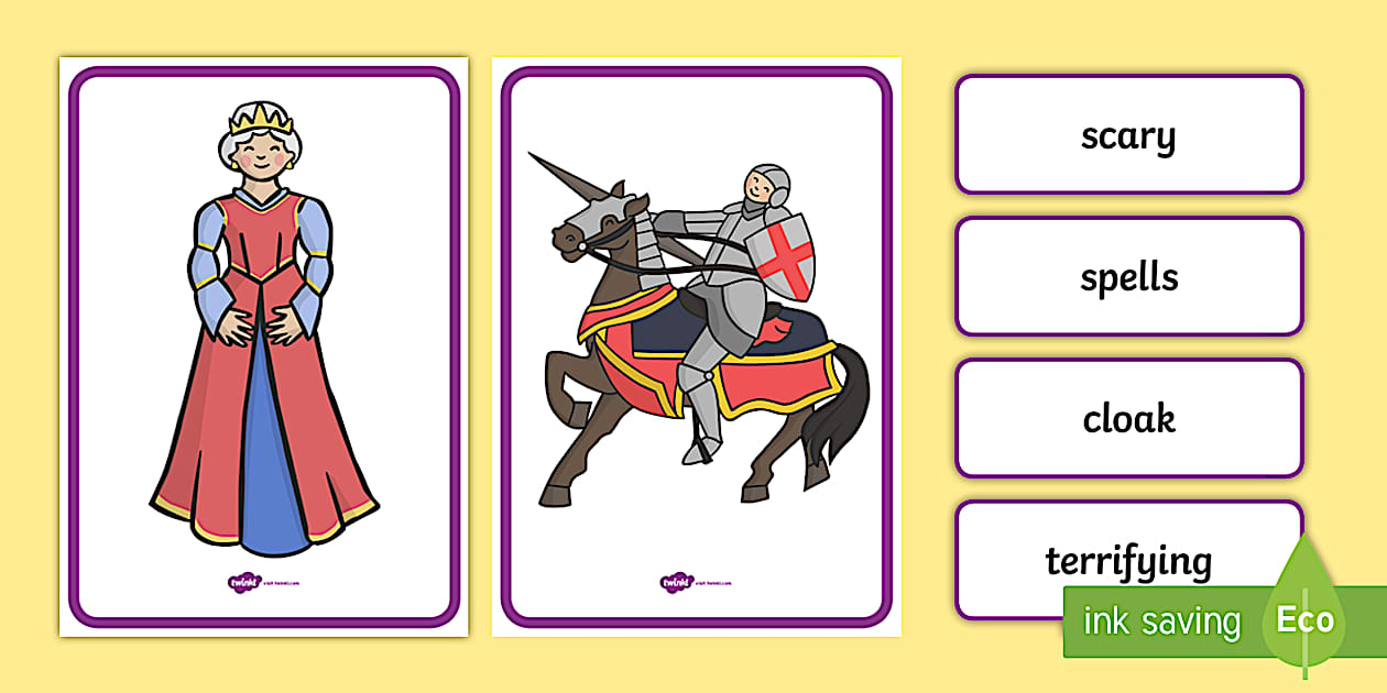 Editable Fairytale Match The Character to the Descriptive Words