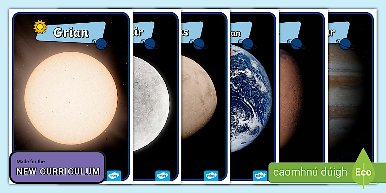 Display Posters Solar System (professor feito) - Twinkl