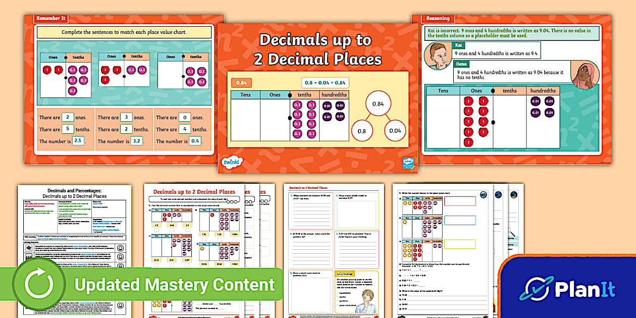 👉 Y5 Decimals Up to 2 Decimal Places PlanIt Maths Lesson 24