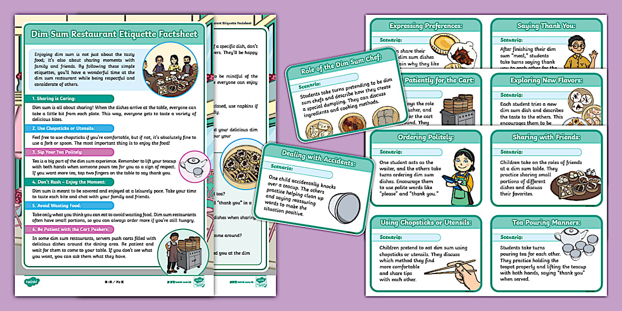 Eating Dim Sum - Etiquette Roleplay and Conversation Prompts