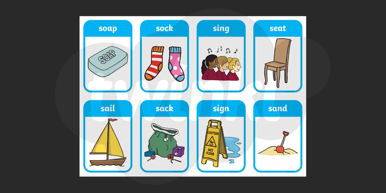 s words for kids in english