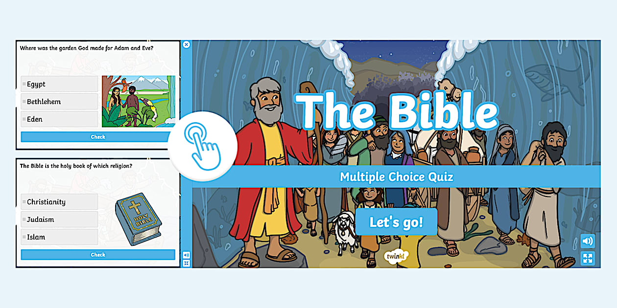 The Bible Interactive Quiz - KS1 (Teacher-Made) - Twinkl