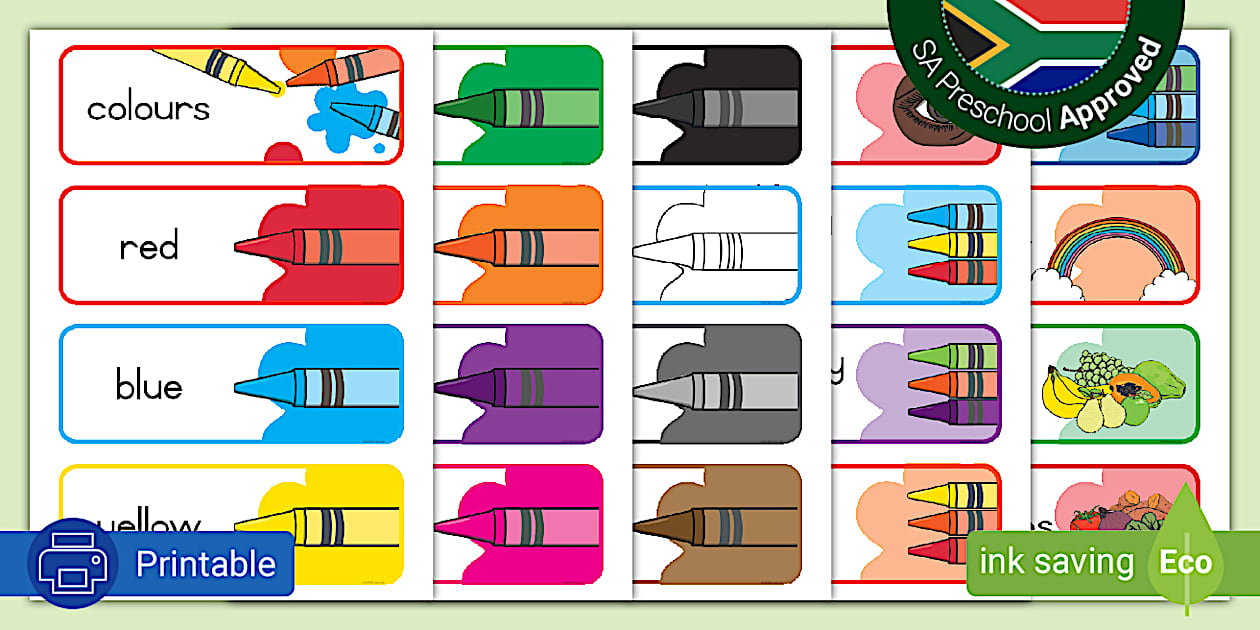 Colours: Word Cards (Teacher-Made) - Twinkl