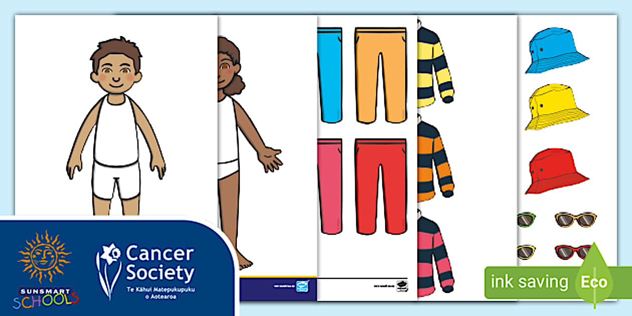 FREE! - Sun safety resource that uses dress up activities.