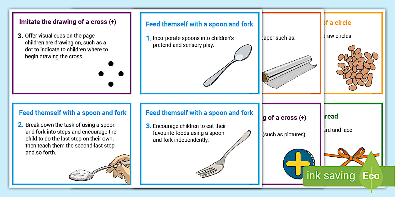 Fine Motor Activity Cards for 3 to 4 Year-Olds - Twinkl
