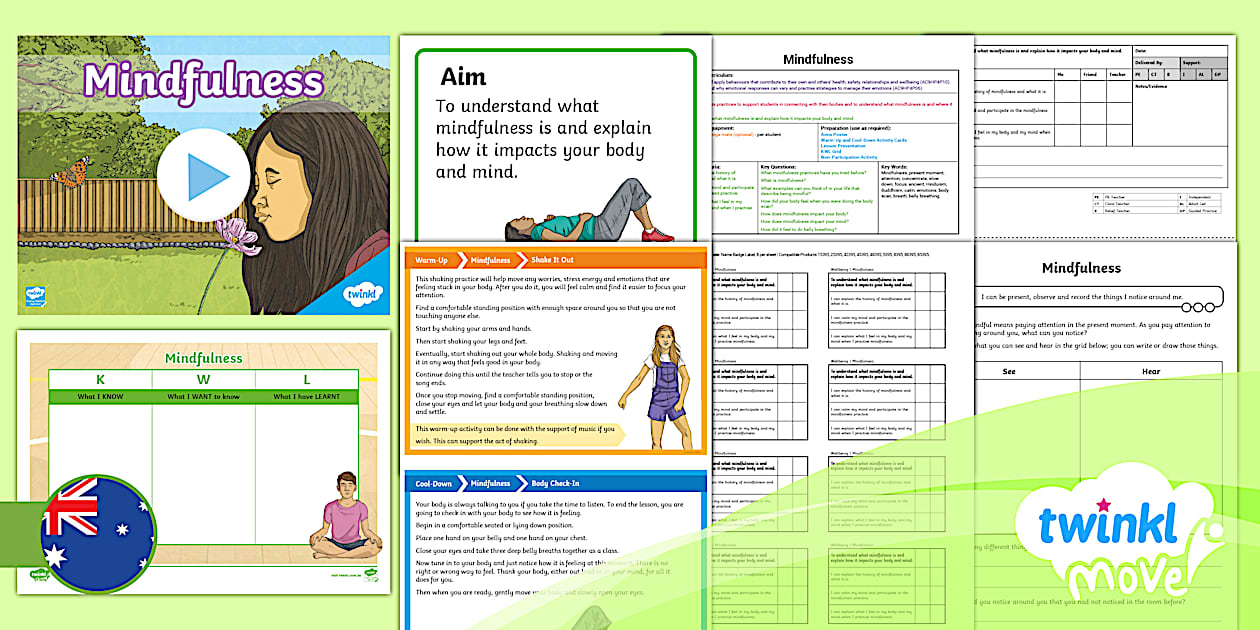 Move PE Year 3 Mindfulness Lesson Pack
