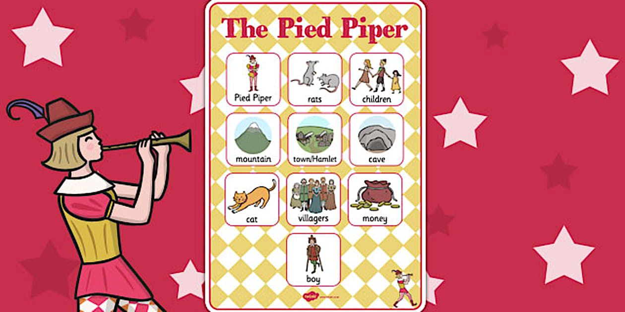 The Pied Piper Vocabulary Poster