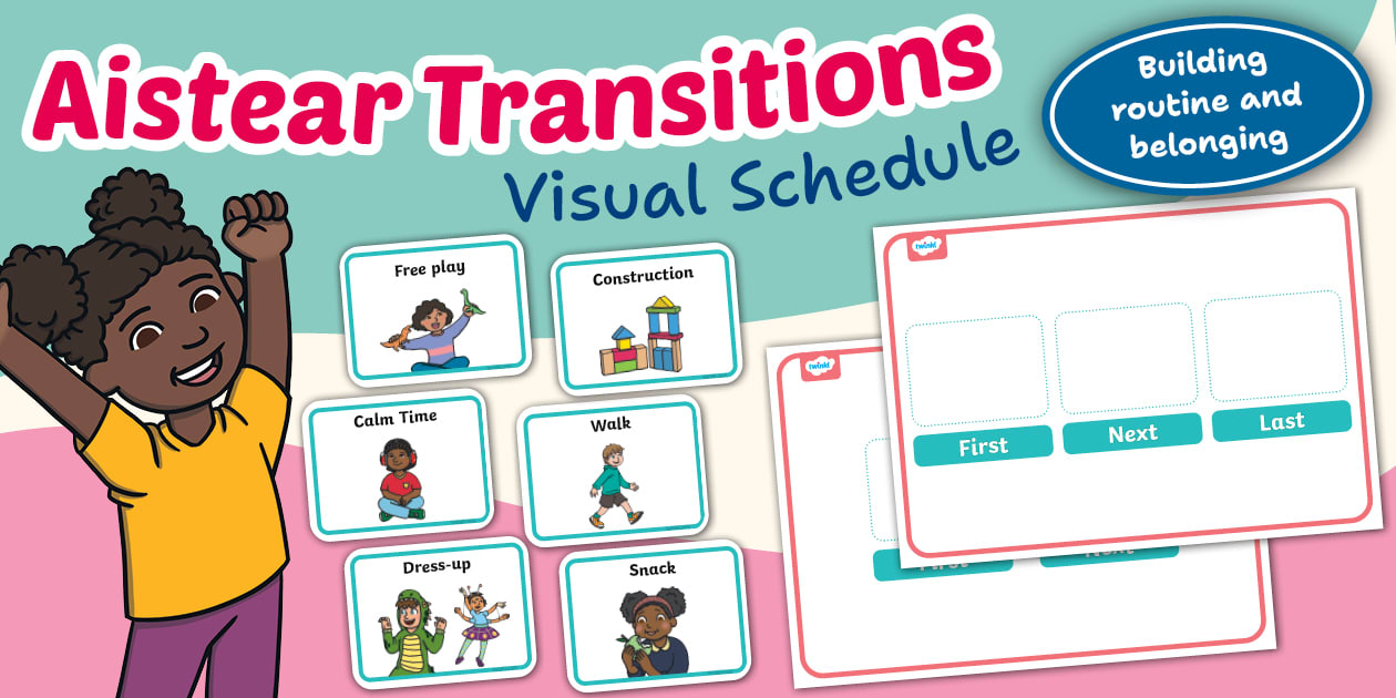Aistear Transitions Visual Schedule