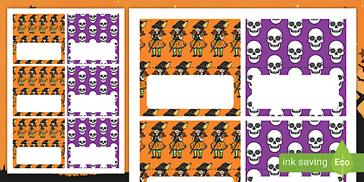 Halloween Party Food Labels