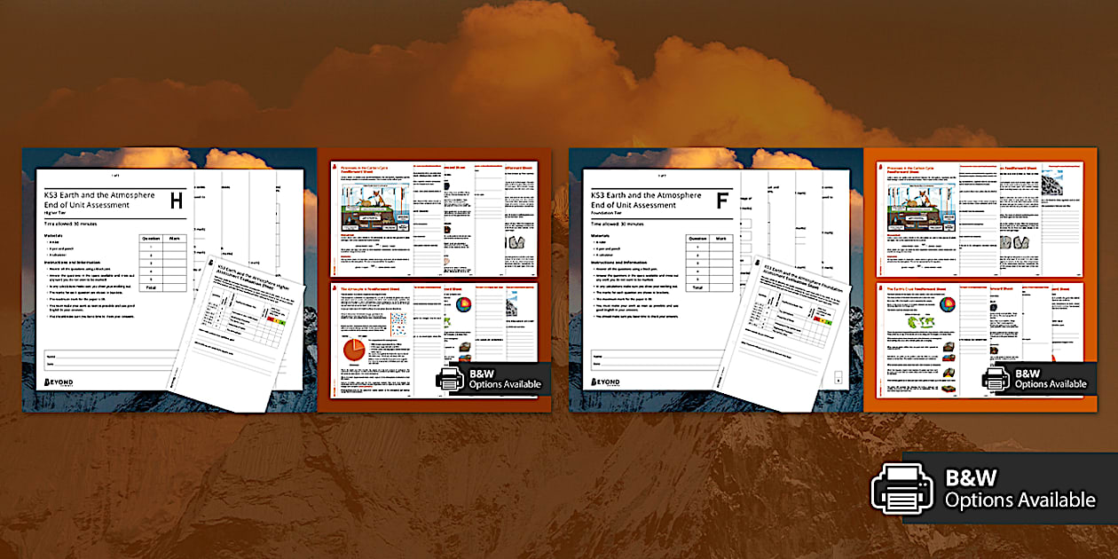 KS3 Earth and Atmosphere Assessment Pack Bundle | Beyond