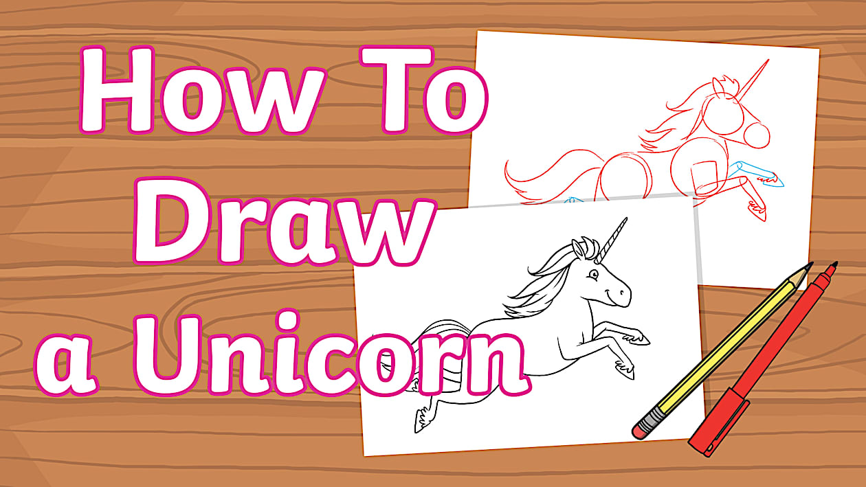 How to Draw a Unicorn Video | Twinkl Go
