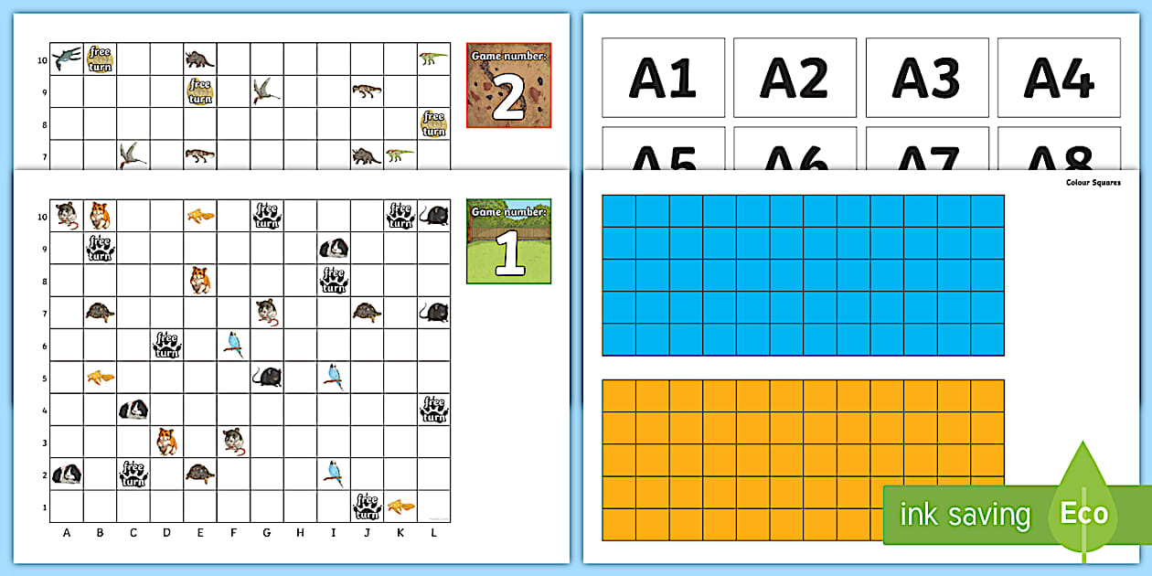 Grid Reference Game Set (Higher Ability) (teacher made)