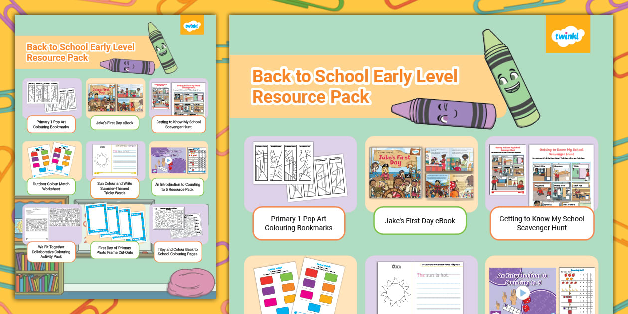 Back to School Early Level Resource Pack - Twinkl