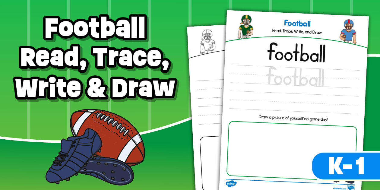 Football Drawing | Prekindergarten Resource | Twinkl USA