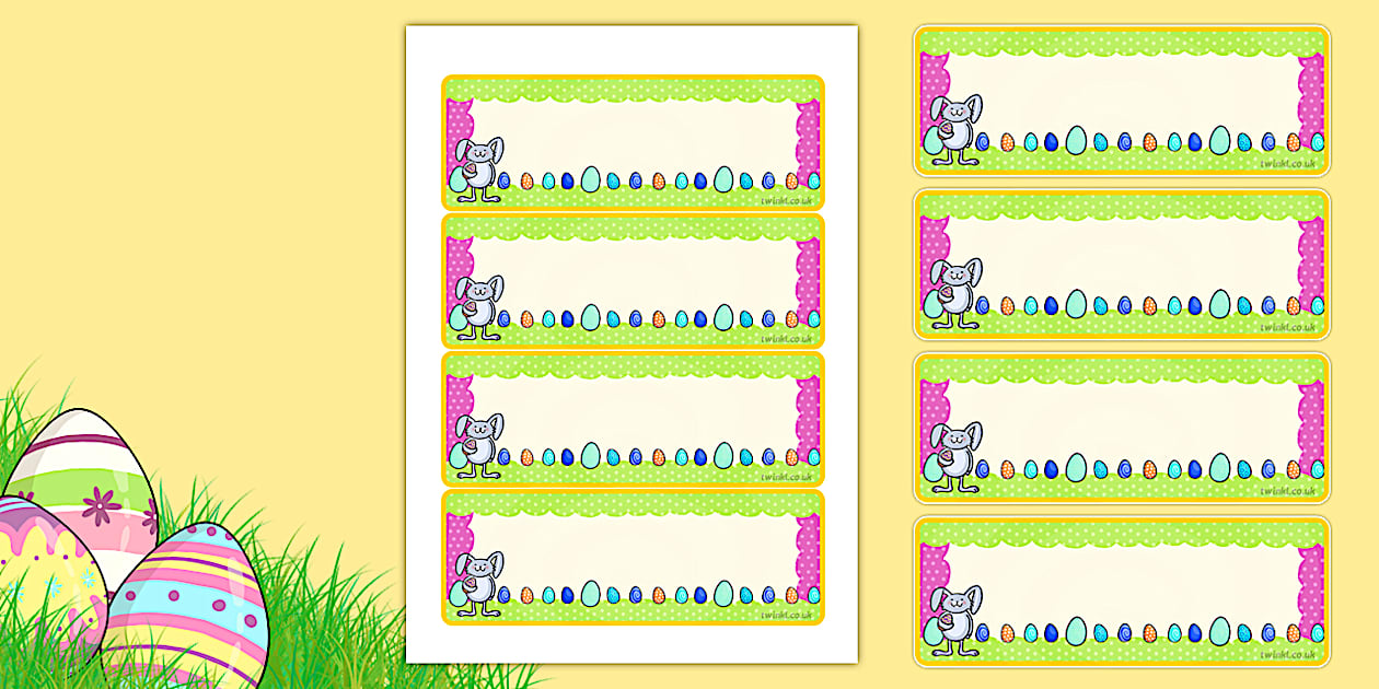 Lovely free Happy Easter tags: 'Egg-cellently' versatile!