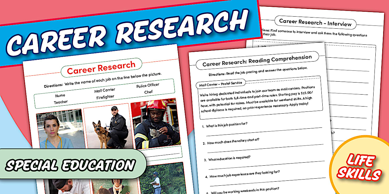 Career Research for Special Education
