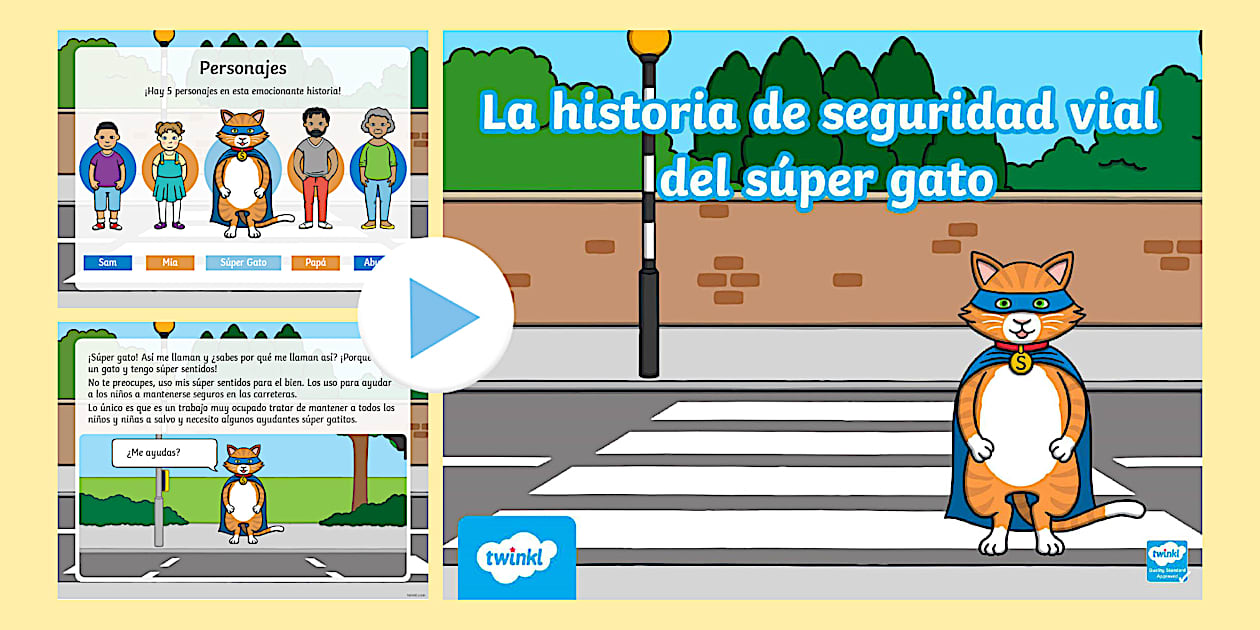PowerPoint: La historia de seguridad vial del súper gato