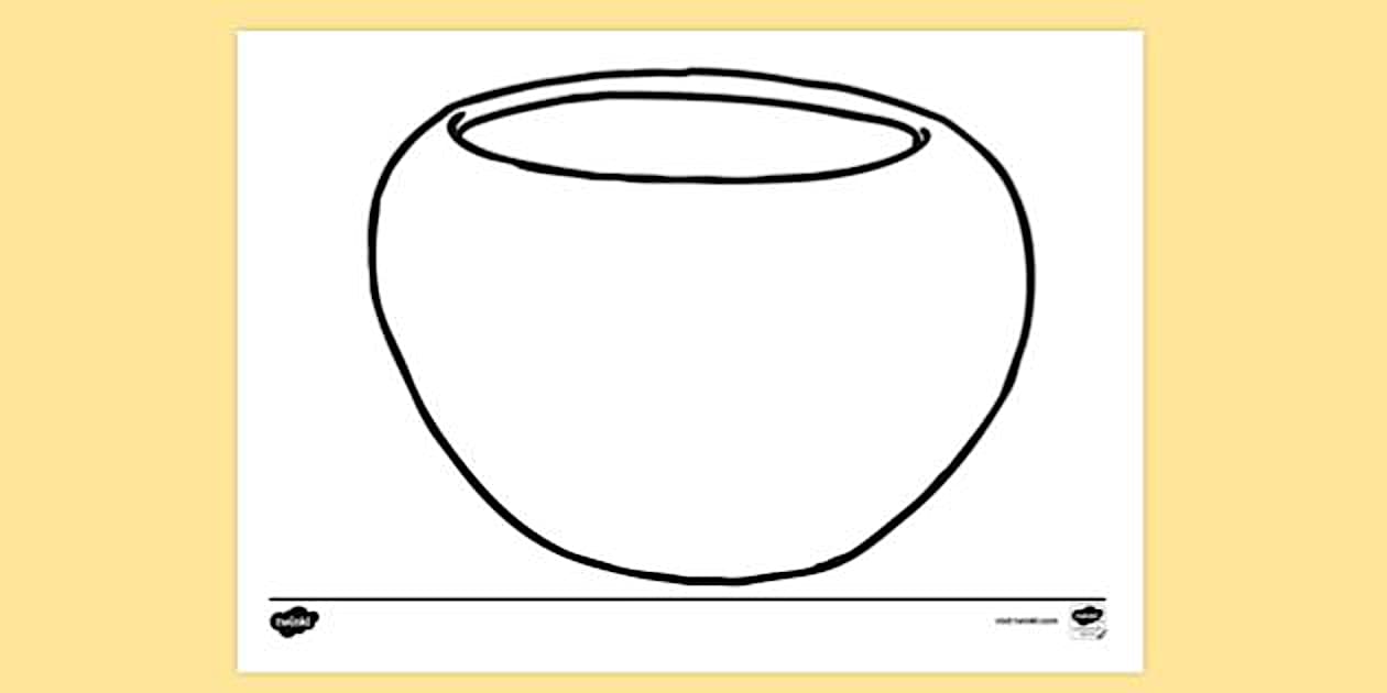 Alms Bowl Colouring Page - Creative Resource for Kids
