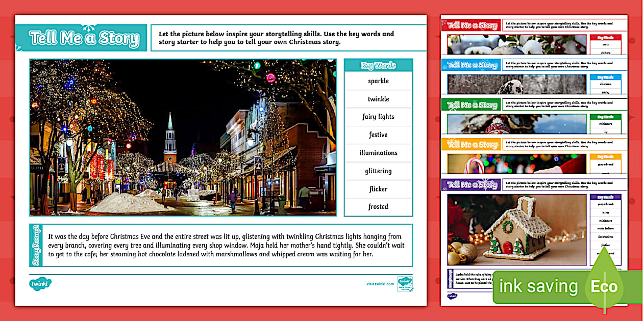KS2 Tell Me a Christmas Story Inspiration Activity Pack