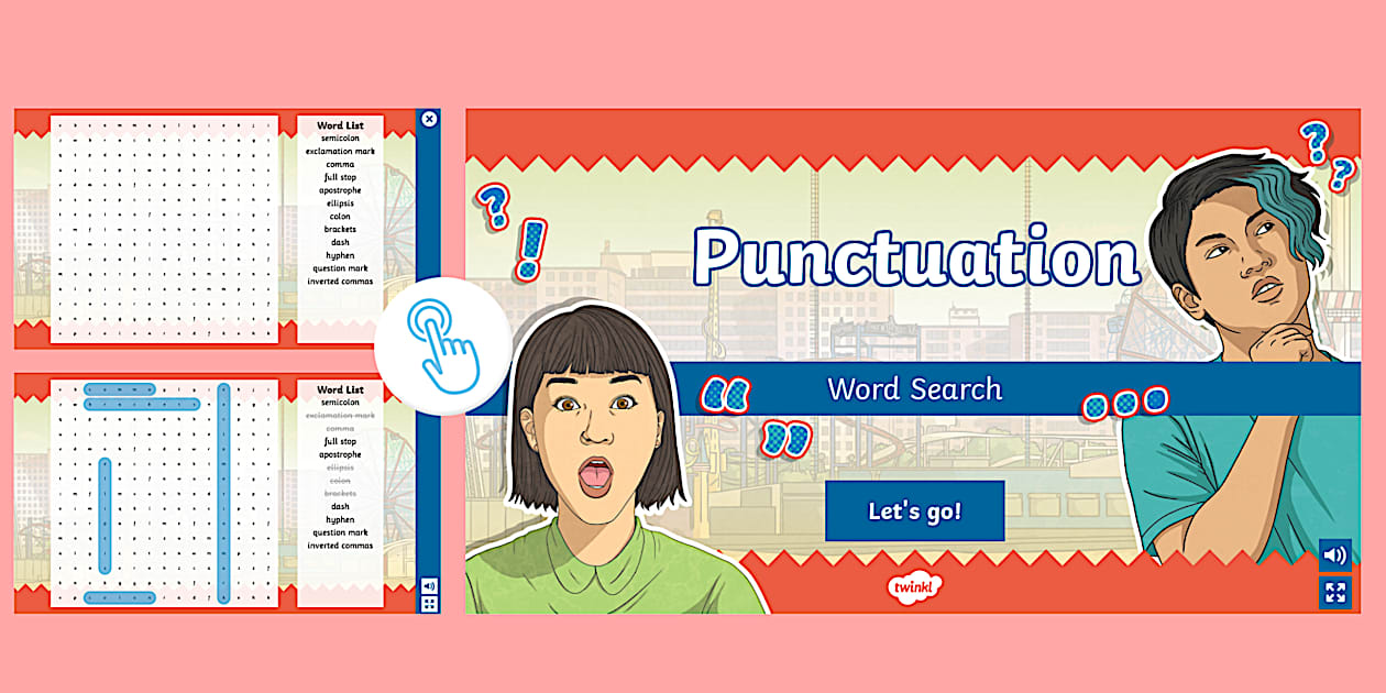 KS2 Punctuation Interactive Word Search (Teacher-Made)