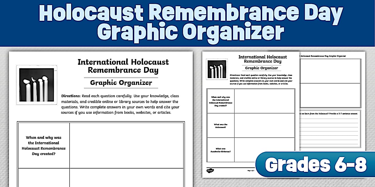 International Holocaust Remembrance Day Graphic Organizer