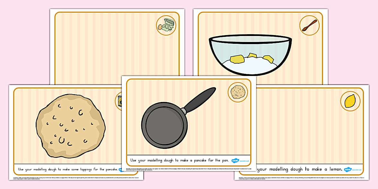 Pancake Modelling Dough Mats (teacher made) - Twinkl