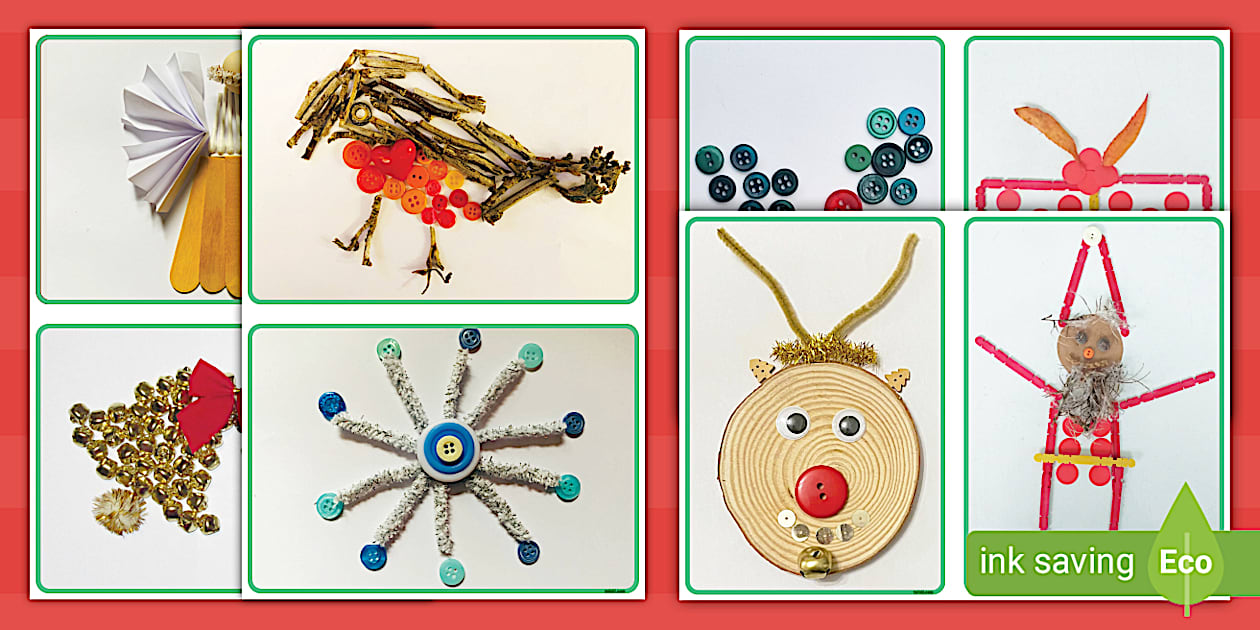 Christmas Loose Parts Photo Flashcards | Twinkl - Twinkl