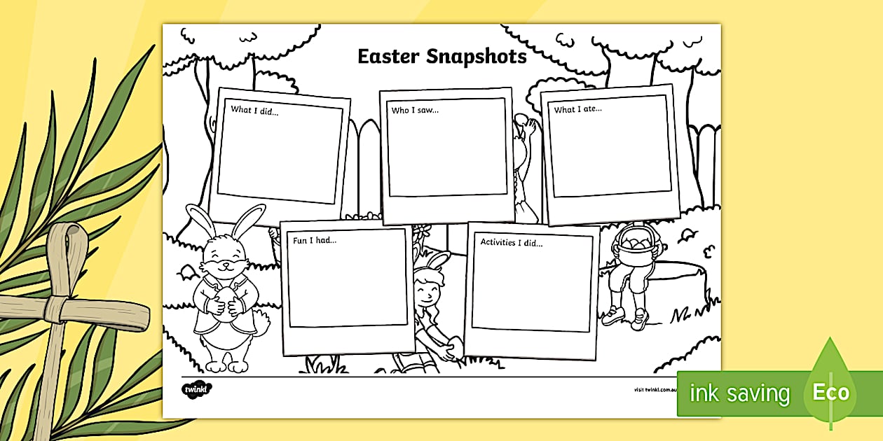 SA Snapshots of Easter Worksheet (l'enseignant a fait)