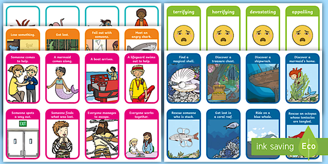 Under the Sea Creative Writing Prompt Cards Activity Pack