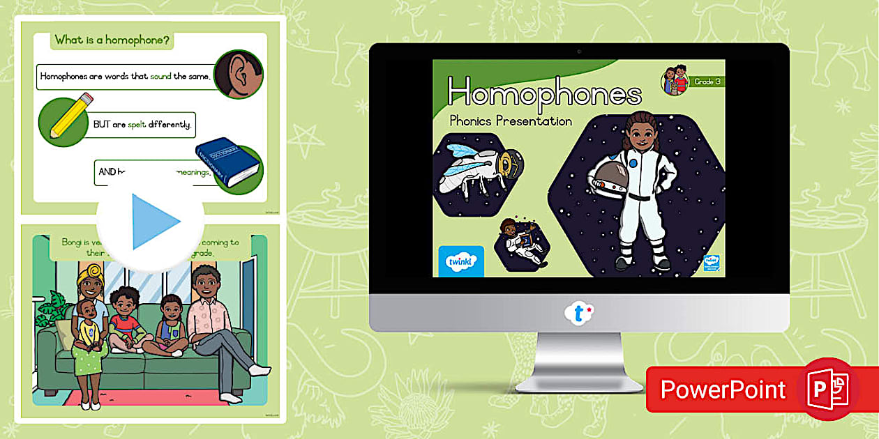 Grade 3 Phonics: Homophones: PowerPoint Presentation