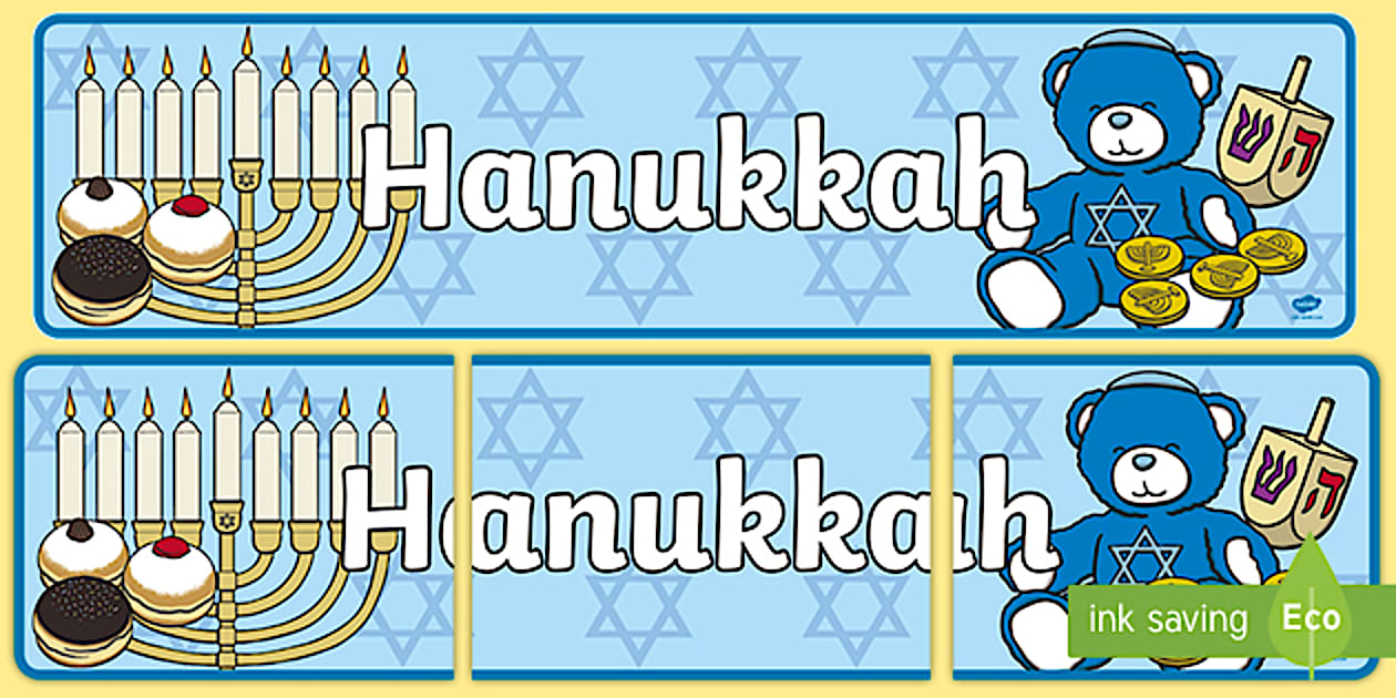 Printable Hanukkah Banner | Teaching Resources | Twinkl USA